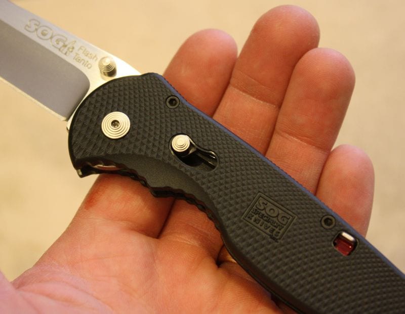 SOG FSAT-8 Flash II Tanto Straight Edge Knife Review