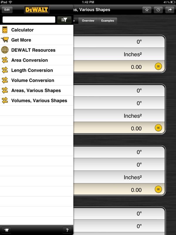 DeWALT Mobile Pro App from Delmar