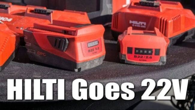 Hilti 22V Battery Pack Video Overview - Pro Tool Reviews