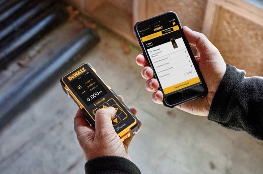 DeWalt Laser Distance Measure Line Expands with Tool Connect | PTR