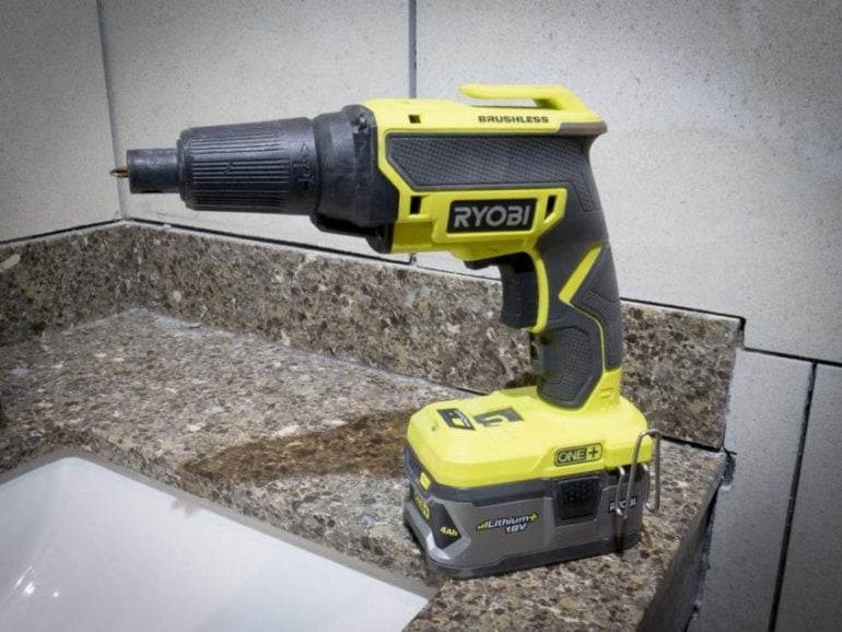 Ryobi Drywall Screw Gun: The Cordless, Brushless, Quiet P225 - PTR