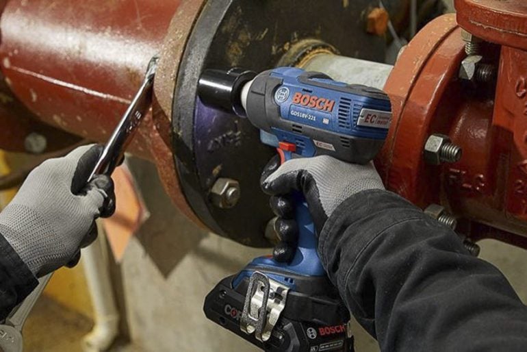 Bosch Impact Wrench with Auto Bolt Release GDS18V-221 - PTR