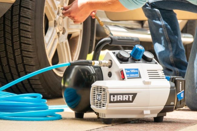 Hart 20V 2-Gallon Cordless Air Compressor Review HPCP01B - PTR