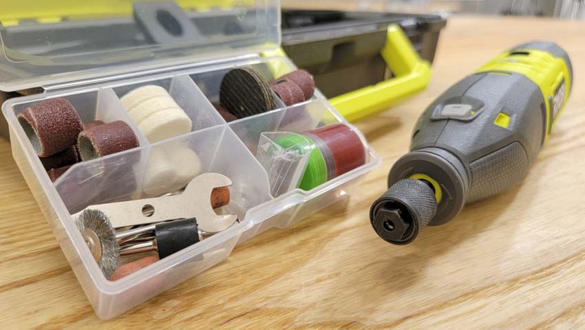 Ryobi 12V Cordless Rotary Tool Kit TVM01 - Pro Tool Reviews