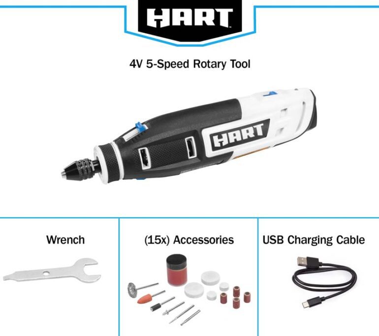 HART 4V Cordless 5-Speed Rotary Tool Review - Pro Tool Reviews