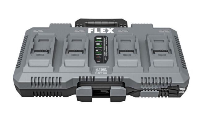 Flex 24V 4-Port Simultaneous Rapid Charger - Pro Tool Reviews