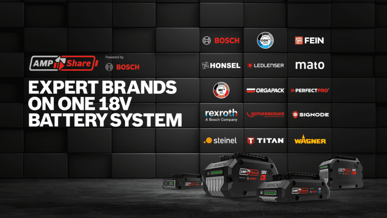 Bosch AMPShare Battery Platform for Multiple Brands - PTR