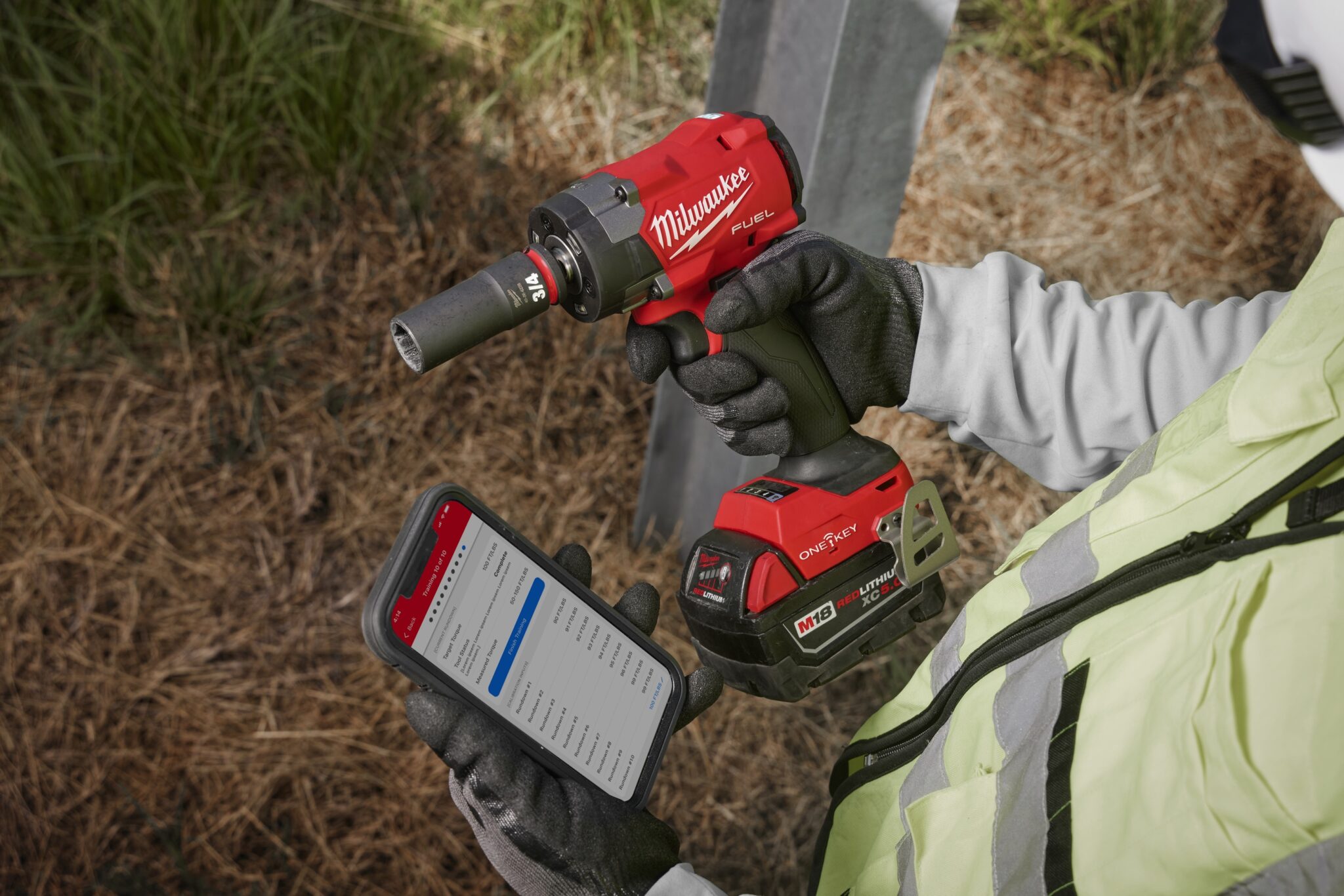 Milwaukee M18 Fuel Controlled Torque Impact Wrench with One-Key