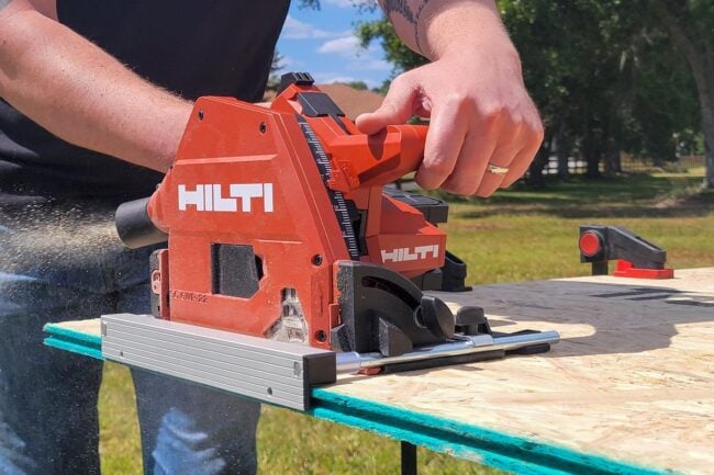 Hilti Nuron 22V Cordless Plunge Cut Track Saw Review | PTR