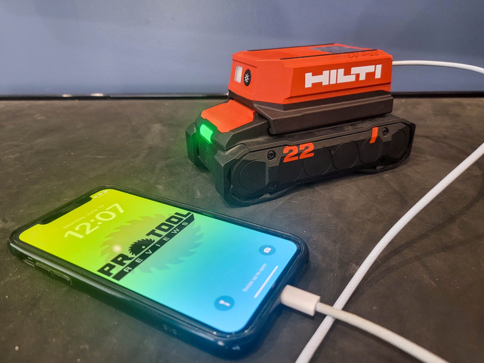 Hilti Nuron USB Jobsite Charger Adapter CU 4-22 - Pro Tool Reviews