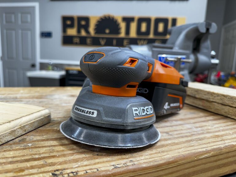 Ridgid 18V SubCompact 5-inch Random Orbit Sander Review R870651 - Pro ...
