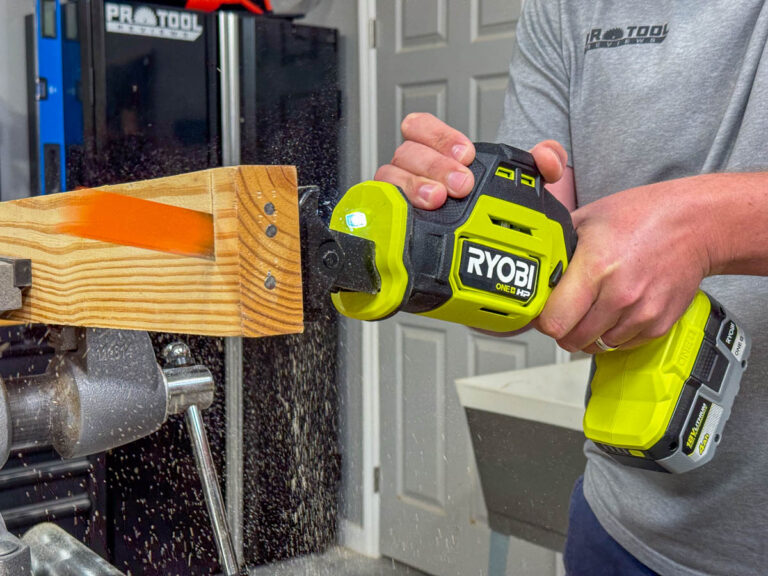 Ryobi 18V Compact Brushless One-Handed Reciprocating Saw PSBRS02 - Pro ...