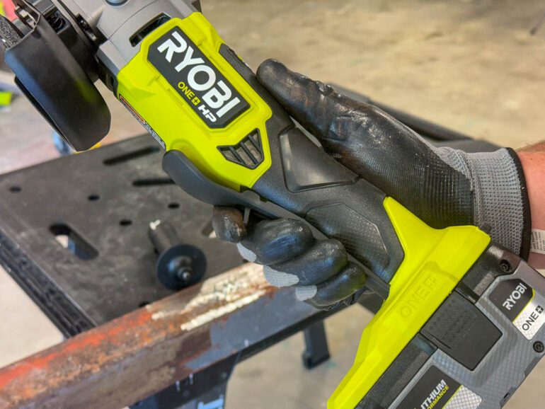 Ryobi 18V HP Brushless 4 1/2-inch Angle Grinder Review PBLAG02 - Pro ...