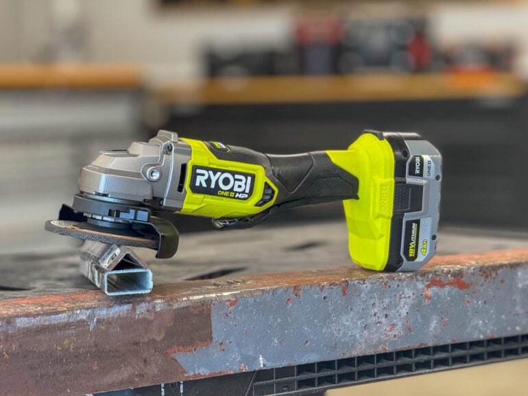 Ryobi 18V HP Brushless 4 1/2-inch Angle Grinder Review PBLAG02 - Pro ...