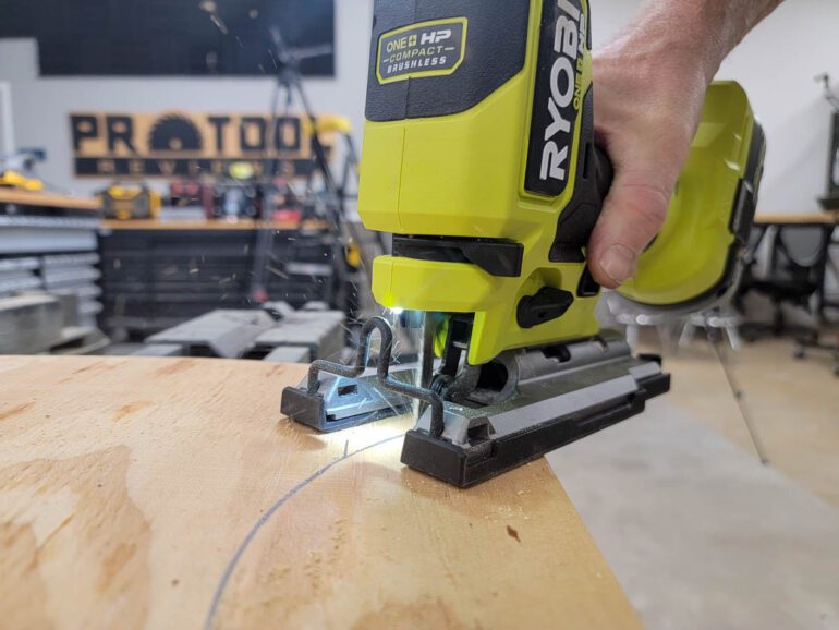 Ryobi 18V One+ HP Brushless Barrel Grip Jigsaw PSBJS01 - Pro Tool Reviews