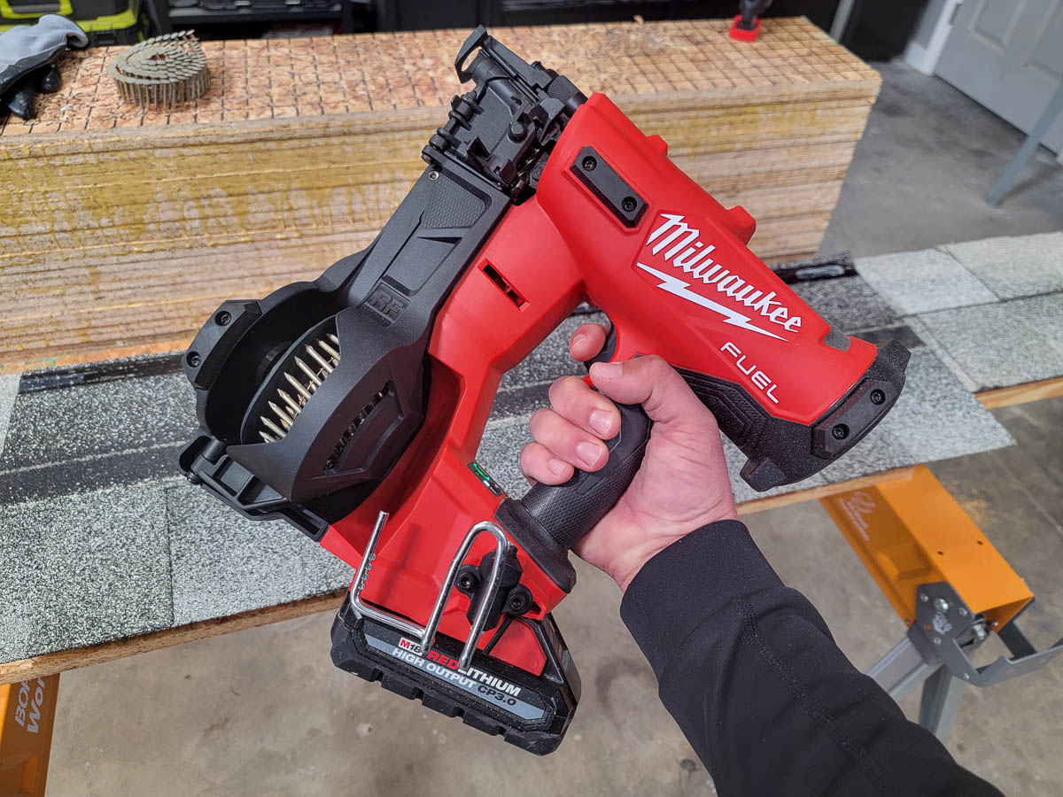 Milwaukee M18 Fuel Coil Roofing Nailer Review 2909 - Pro Tool Reviews