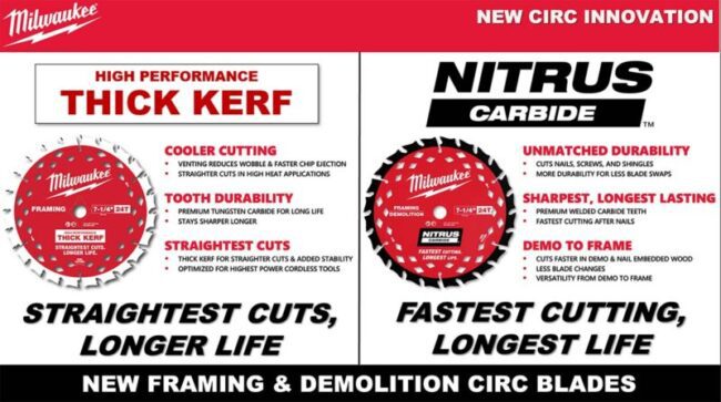 A Cut Above: Milwaukee's Nitrus Carbide Circular Saw Blade - Pro Tool ...