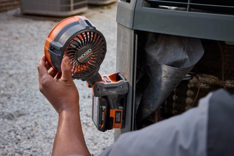 Ridgid 18V Magnetic Clamp Fan: Cooling for Every Work Style - Pro Tool ...