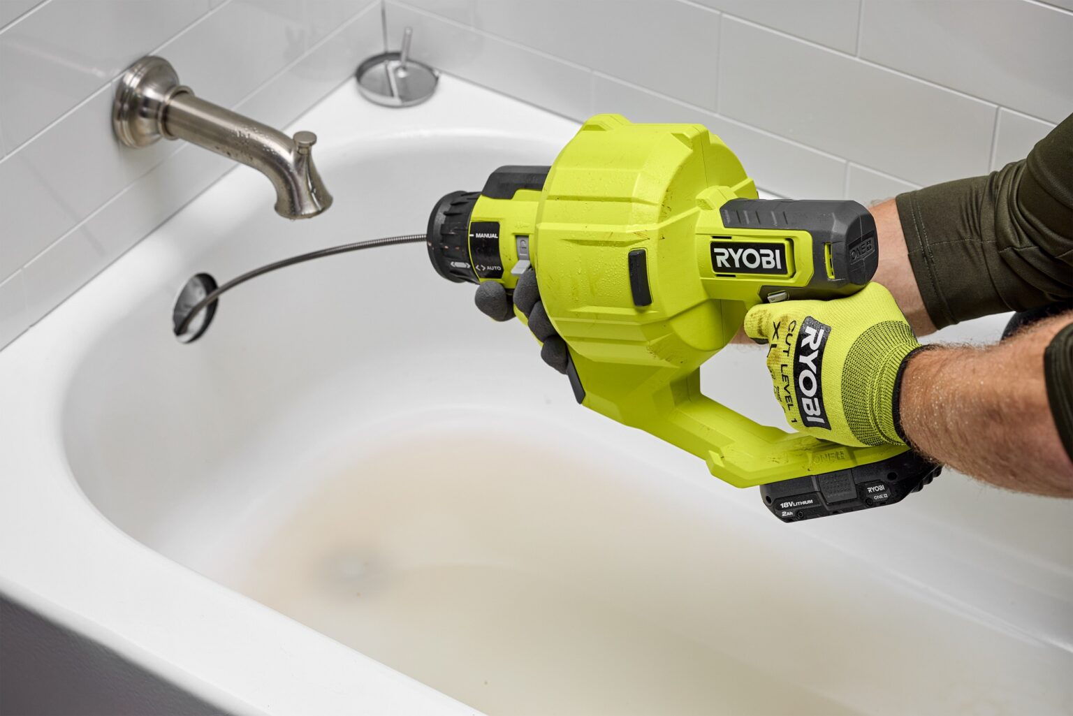 Drain Clearing Made Simple: Ryobi 18V and USB Lithium Augers - Pro Tool ...
