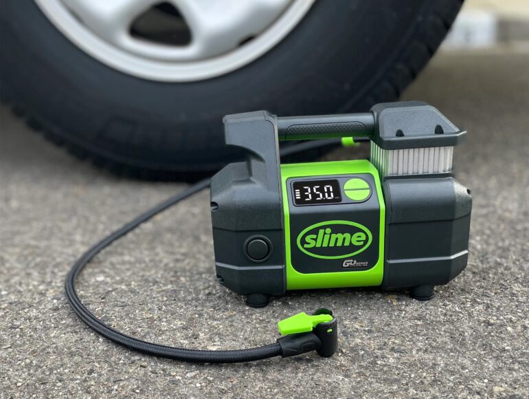 From Flat to Full: Slime Cordless Pro Power Tire Inflator - Pro Tool ...