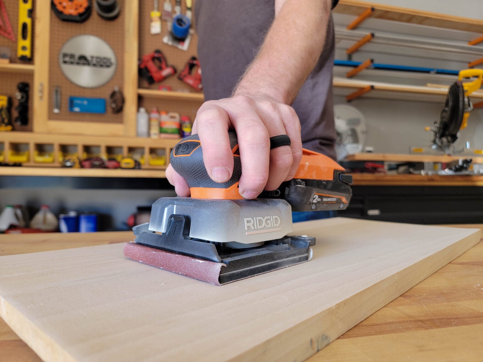 Ridgid 18V SubCompact 1/4-Sheet Sander: Low Vibration Vibes - Pro Tool ...
